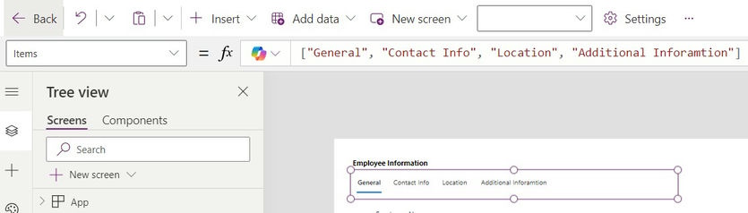 Power Apps Tabbed Form Using Tab List Modern Control
